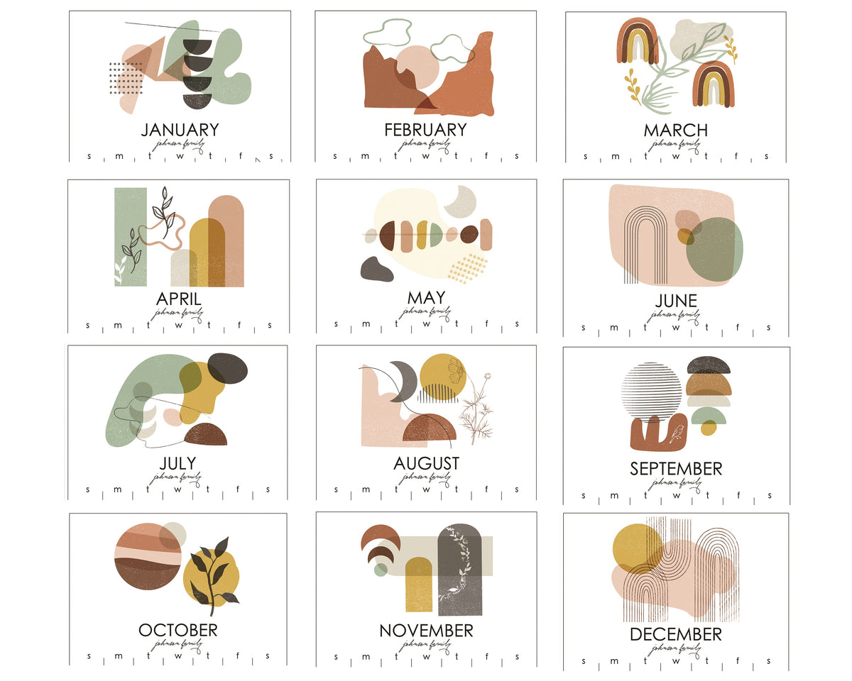 Colorful Print Customized Wall Monthly Calendar – Blitz Calendars