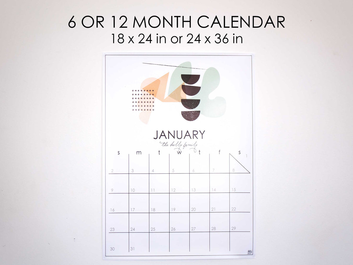 Colorful Print Customized Wall Monthly Calendar – Blitz Calendars