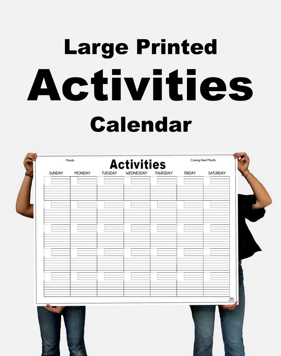 Hard-to-Find Activities Monthly Wall Calendar – Blitz Calendars