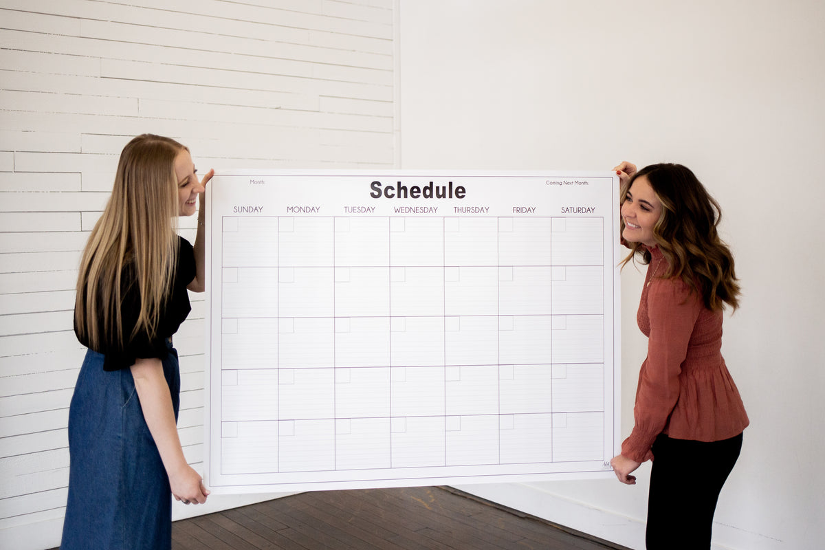 Large Activities Monthly Wall Calendar – Blitz Calendars